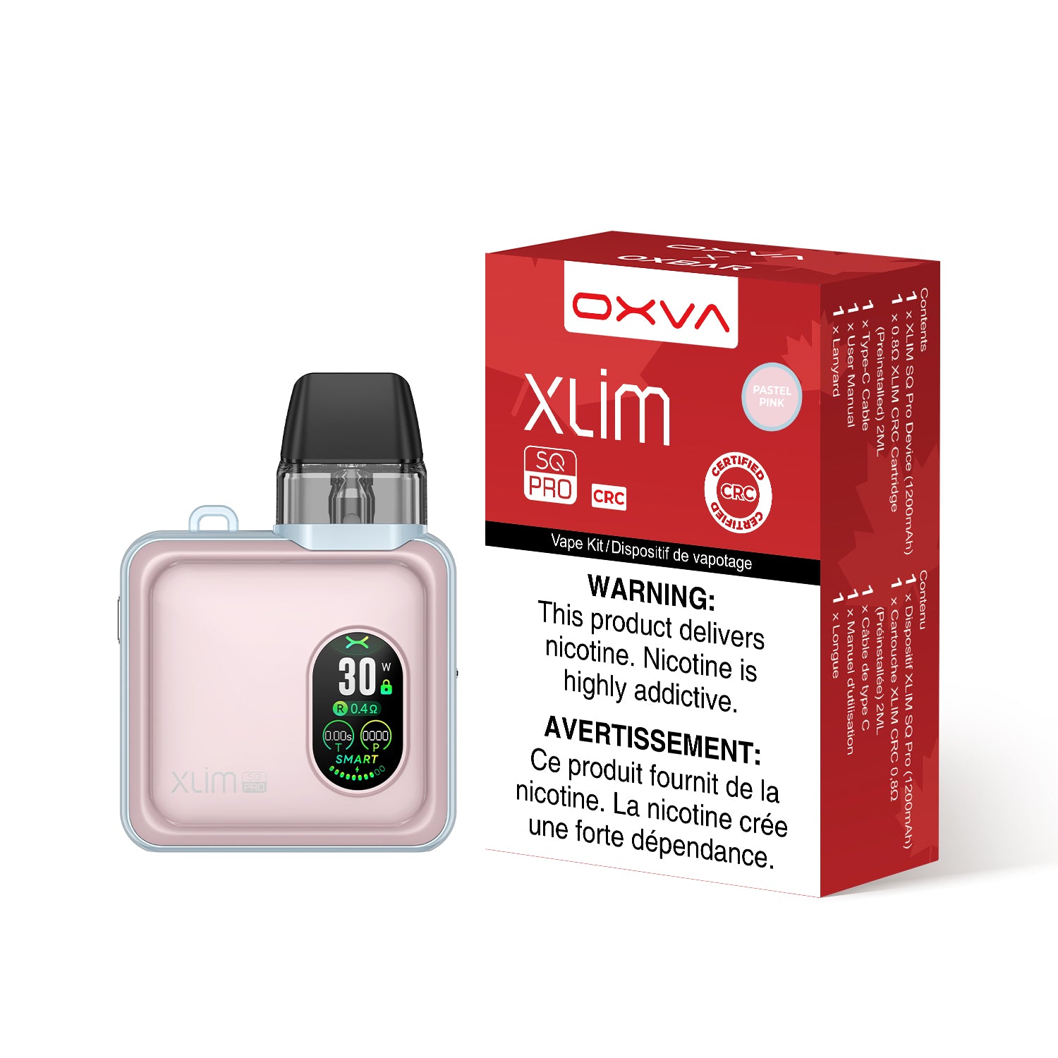 OXVA XLIM SQ PRO POD KIT [CRC] - PASTEL PINK